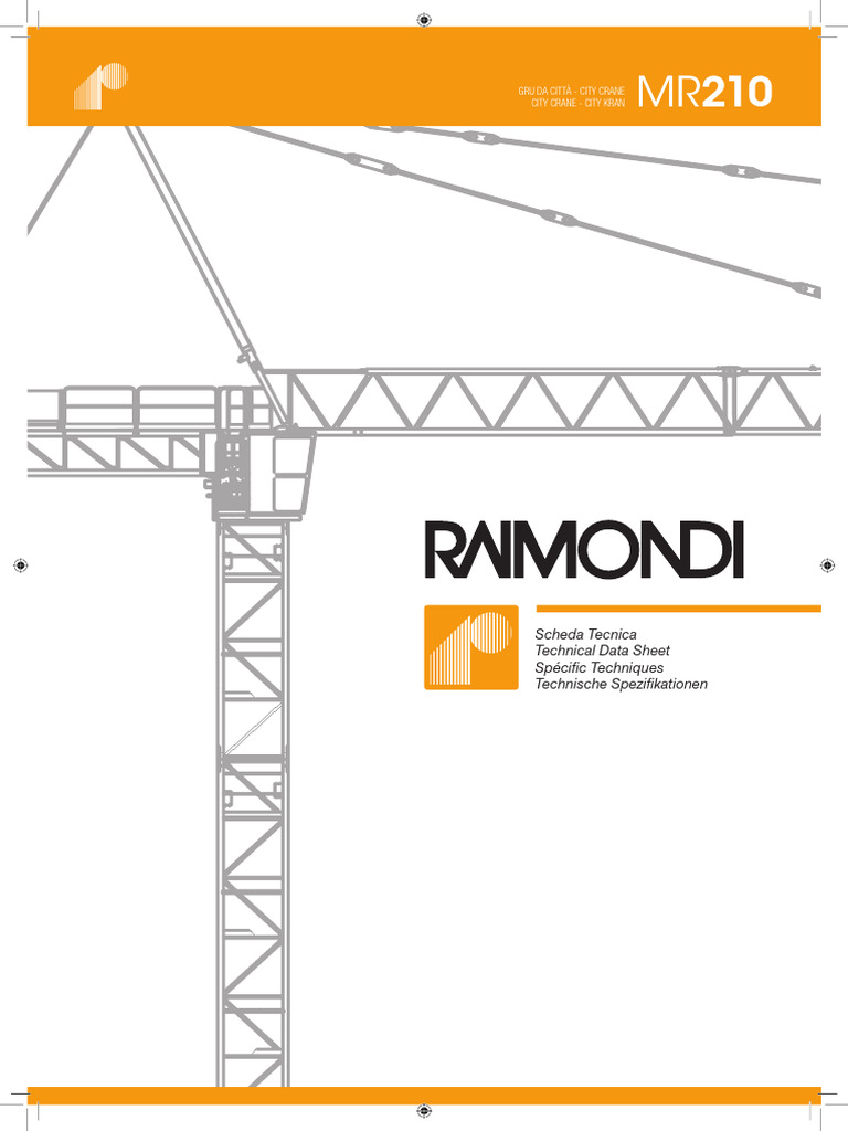 Raimondi MR210 City Crane Specs | PDF