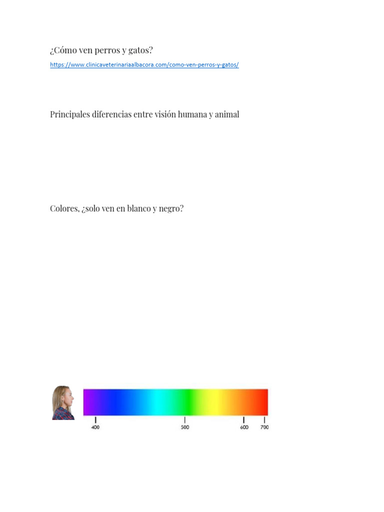 Visión de colores en perros y gatos | PDF | Percepción visual | Color