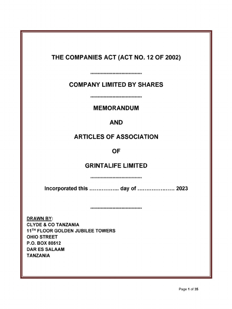 Memarts - Executed - GrintaLife Limited - 04052023 | PDF