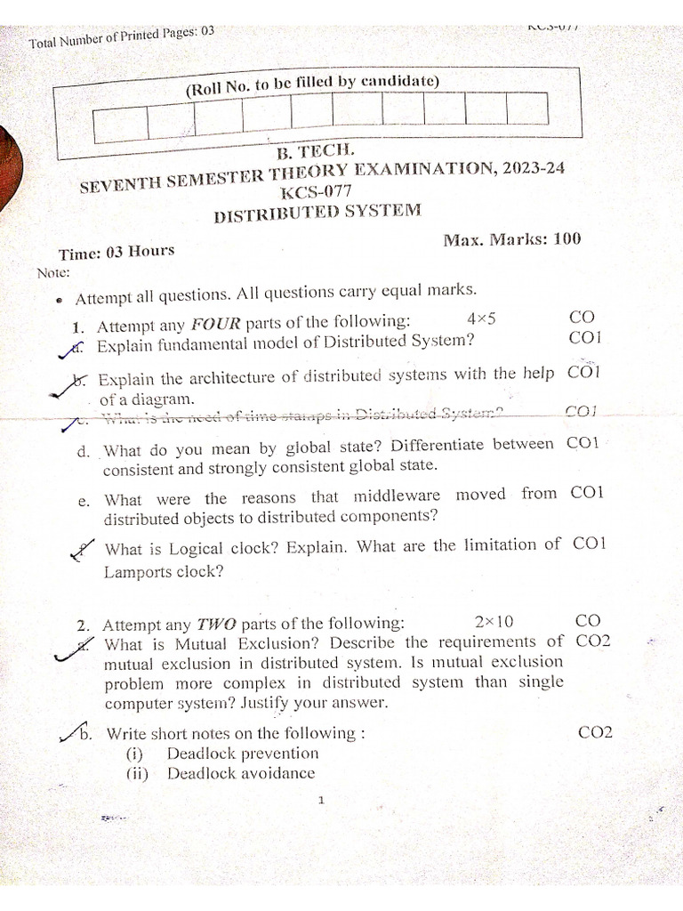 Distributed system | PDF