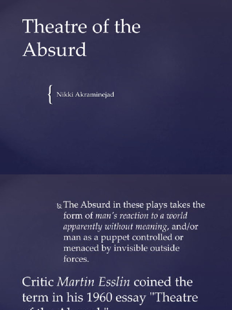 Theatre of The Absurd 35490091 | PDF