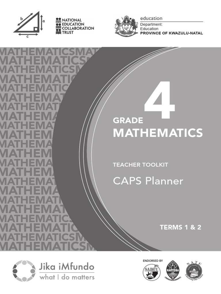 Gr 4 Maths Planner 2020 Terms 1 and 2 WEB | PDF | Educational ...