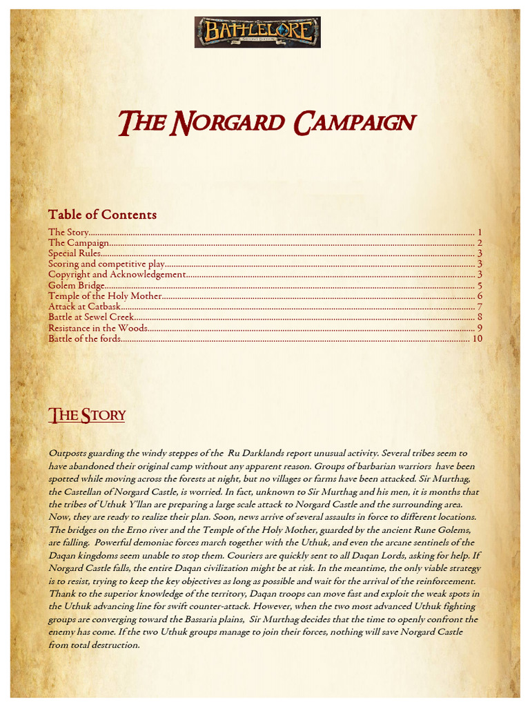 The Norgard Campaign | PDF | Military