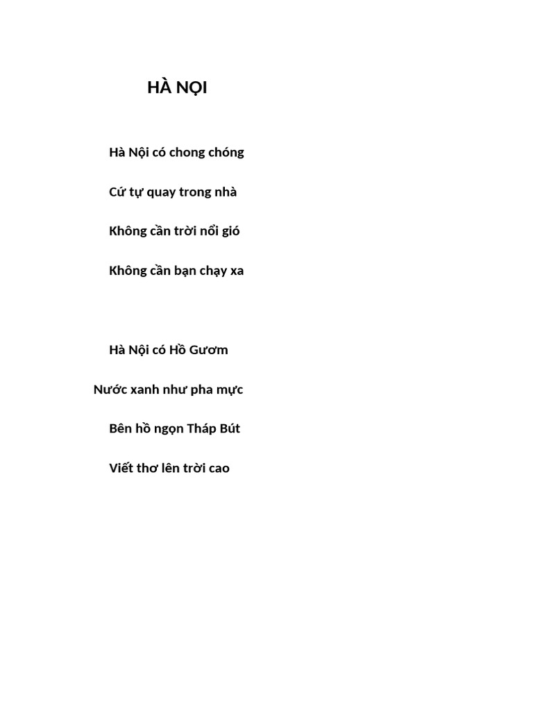 Hà Nội có chong chóng Cứ tự quay trong nhà Không cần trời nổi gió Không ...