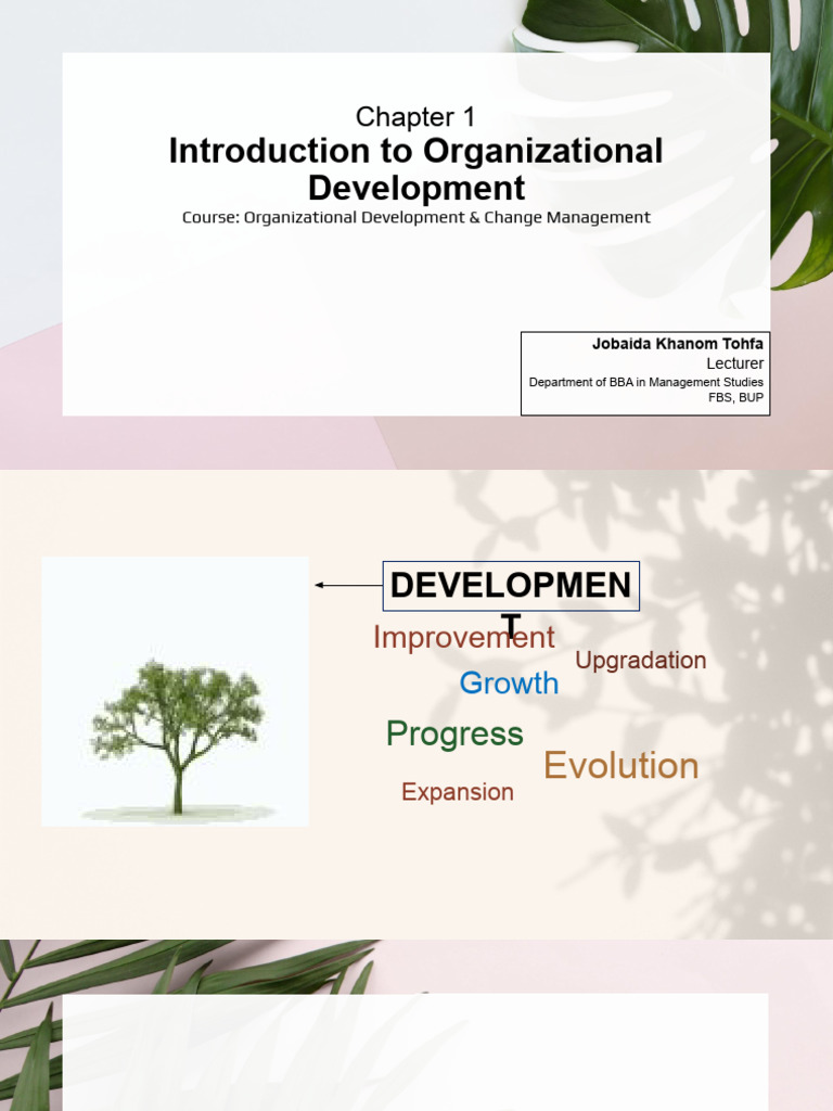 ODCM- Chapter 1.Pptx | PDF | Organization Development | Decision Making
