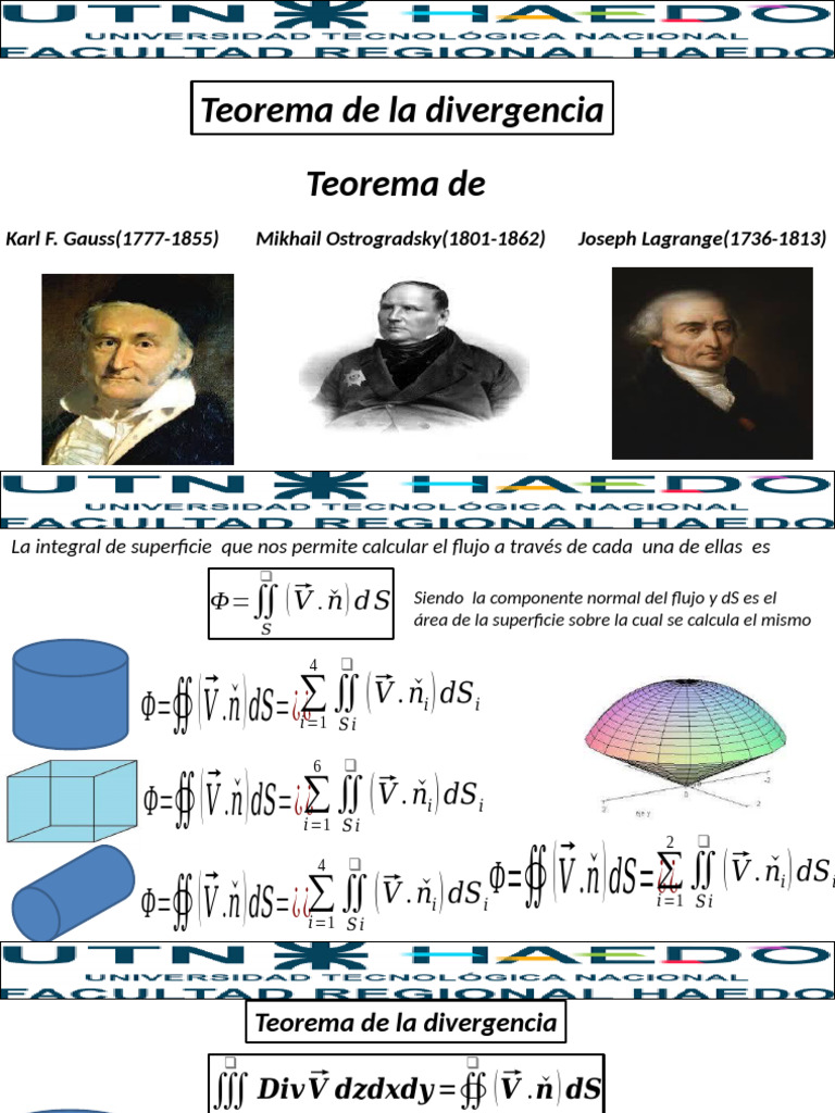 Gauss Divergencia | PDF | Divergencia | Integral