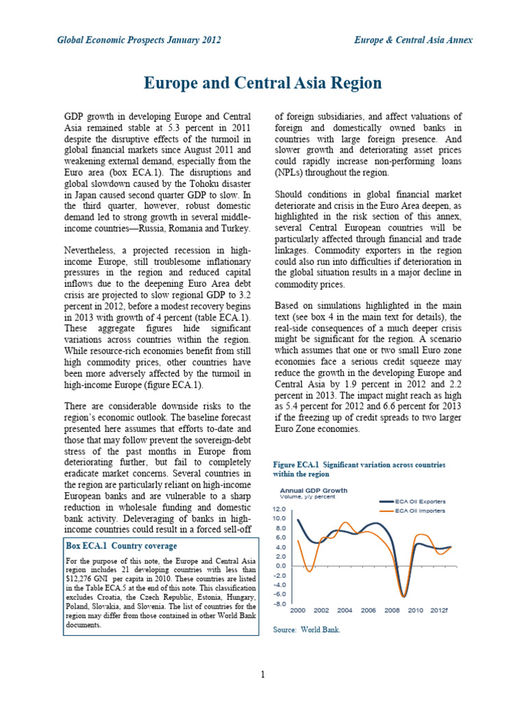 GEP12a_ECA_Regional_Annex | PDF | Government Budget Balance | Remittance