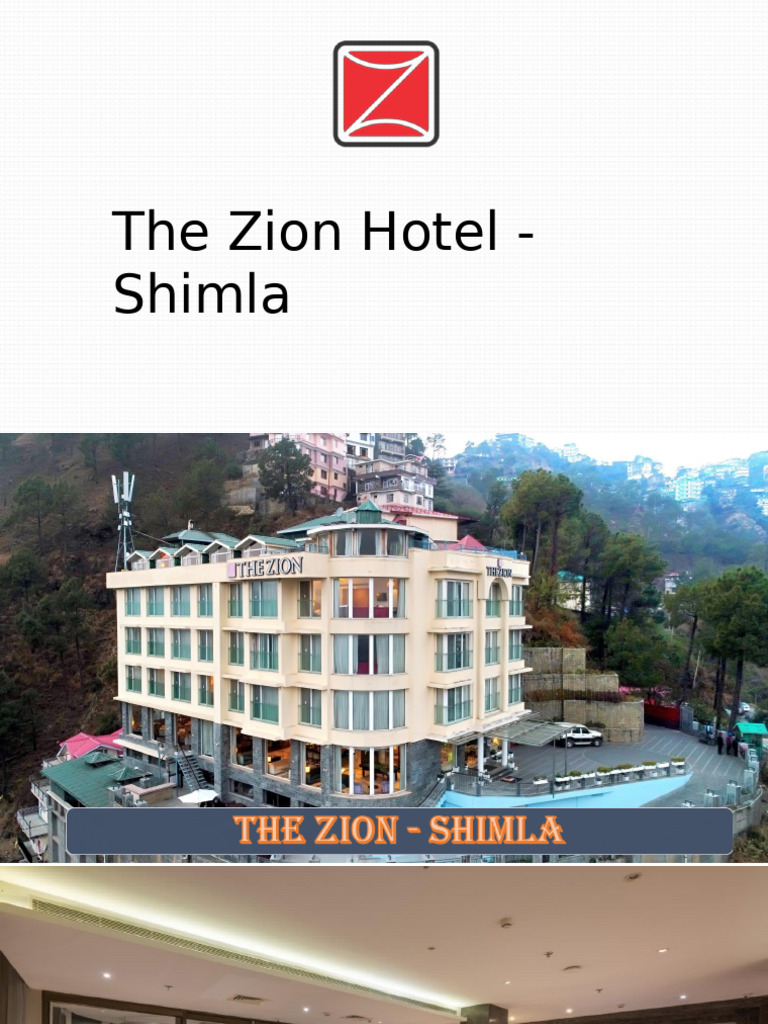 Zion Hotel Presentation Overview | PDF
