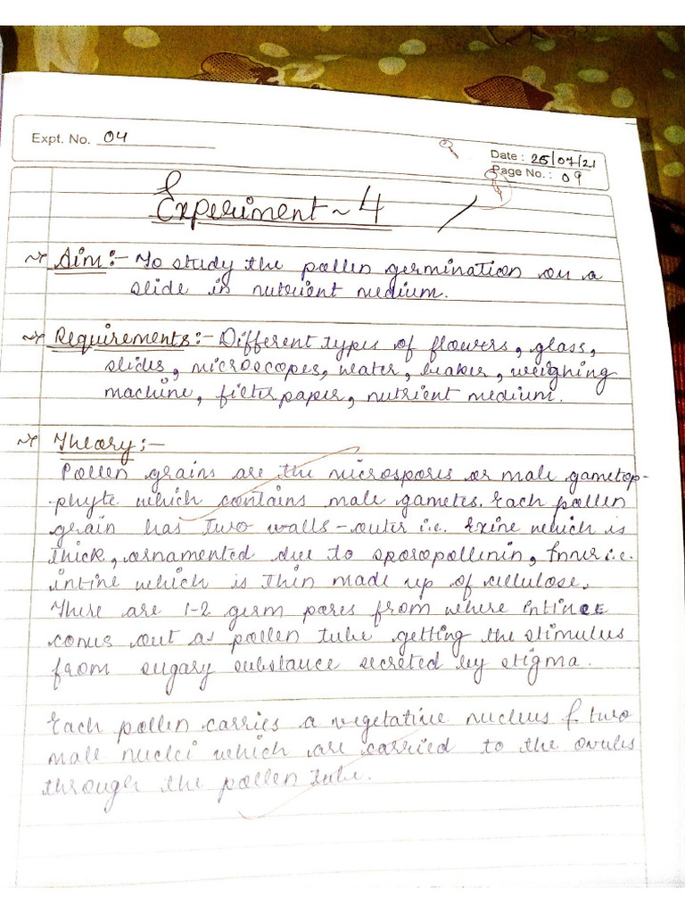 bio practical 4 | PDF