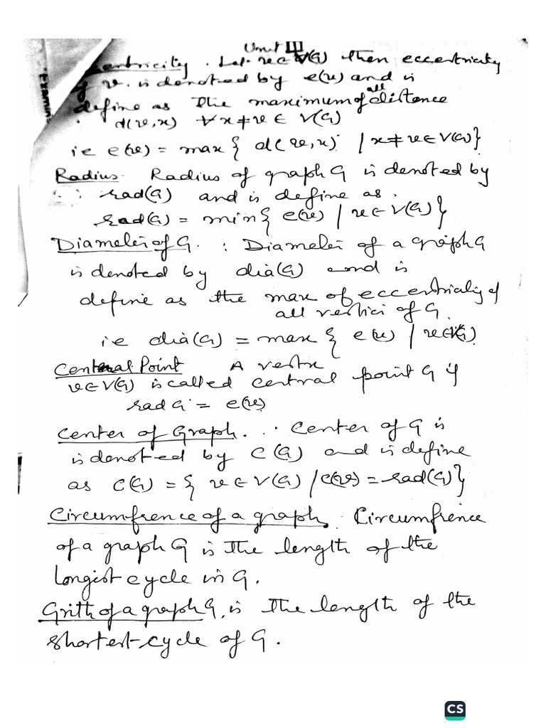 Unit3 UG Graph Theory | PDF