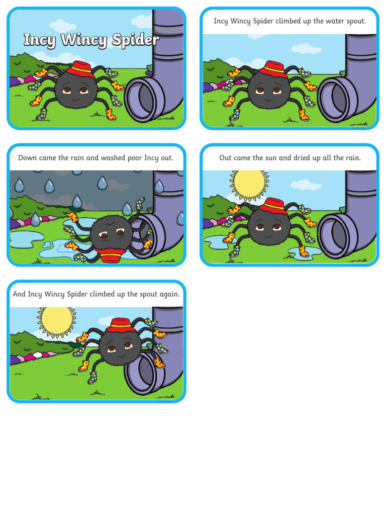 RHYMES-incy-wincy-spider-sequencing-activity-4-per-page_ver_3 | PDF