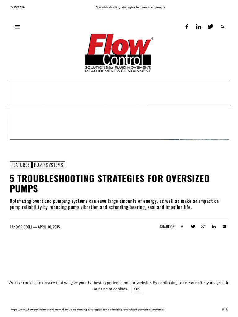 5 troubleshooting strategies for oversized pumps | PDF | Pump ...