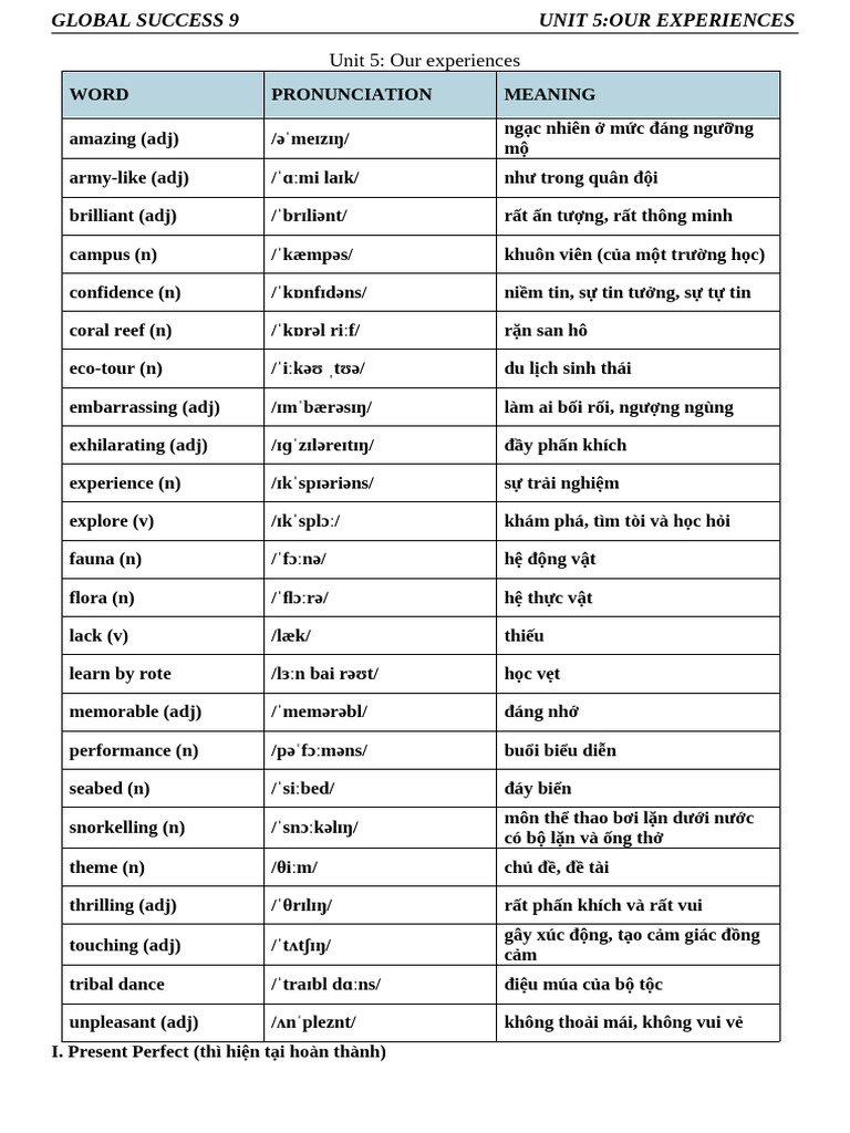 Unit 5 (T V NG & NG Pháp) | PDF