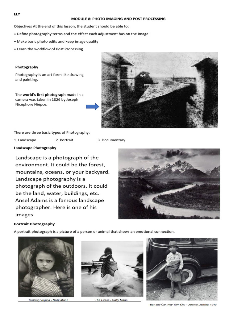 MODULE 8 & 9 Living in the IT ERA | PDF | Shutter Speed | Film Speed