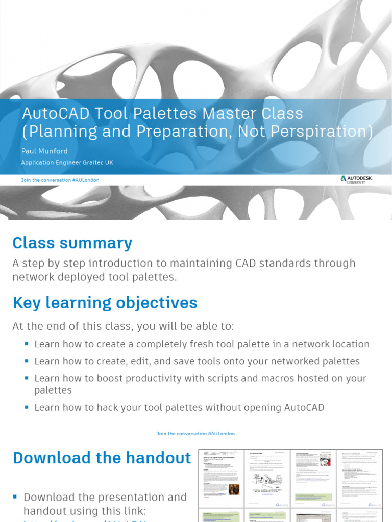 Handout LO-AEC02 Paul Munford | PDF | Auto Cad | System Software