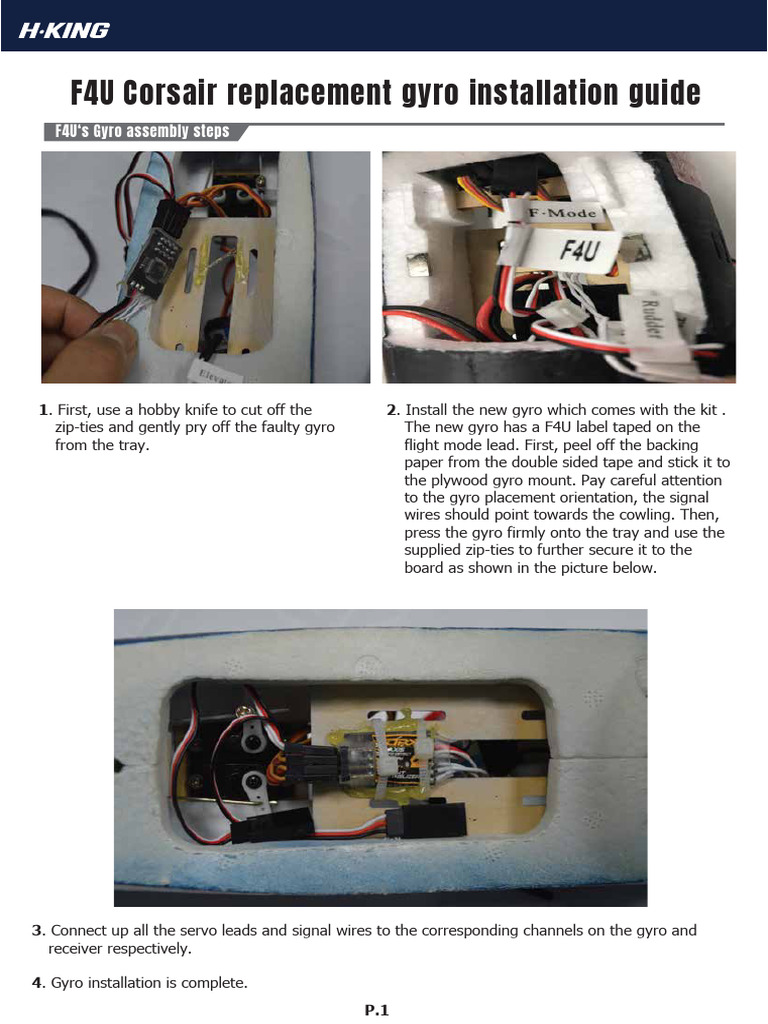 F4U Corsair Gyro Installation Guide | PDF | Flight Control Surfaces ...