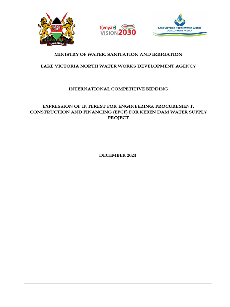 Keben Dam WSP EOI Document Ver 117 - Dec As Reviewed JMW 1 1 | PDF ...