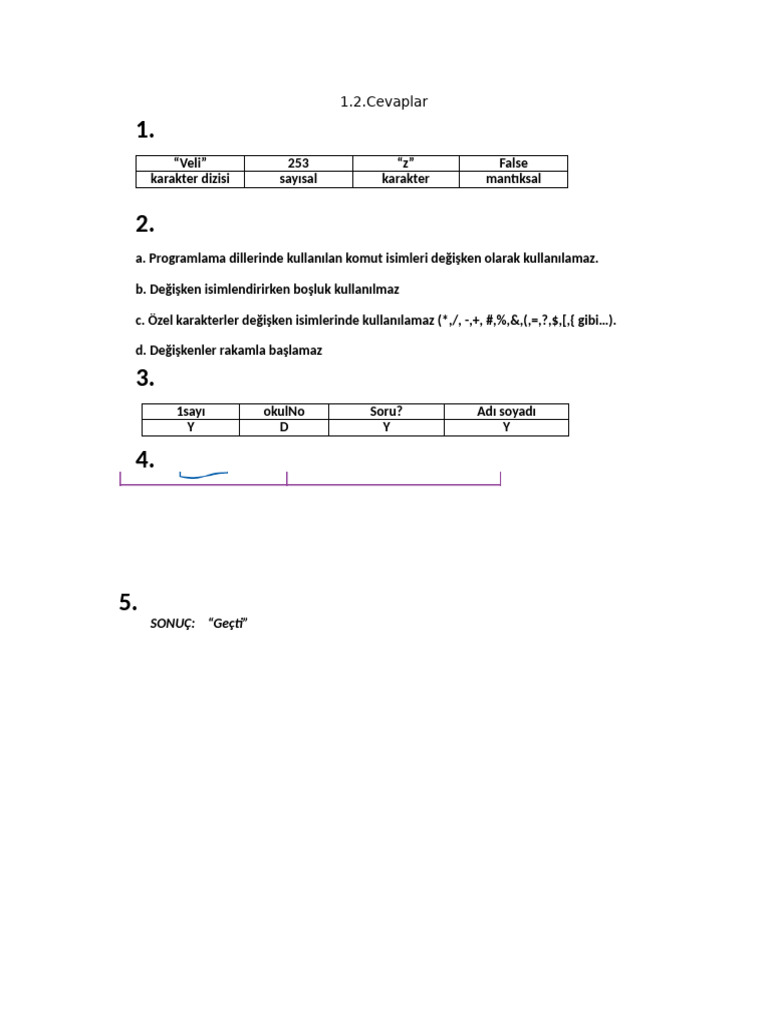 9-10.sınıf 1.2.cevaplar | PDF
