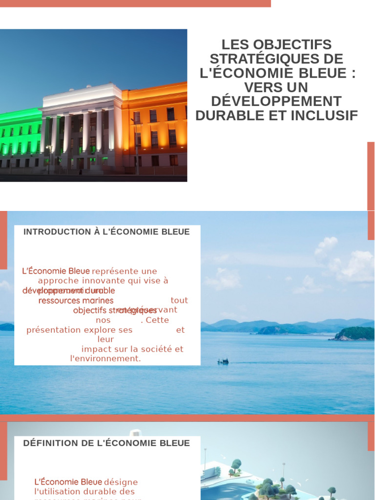 Définition et objectifs de l'économie bleue | PDF | Développement ...