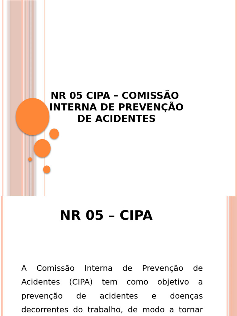 Nr-05 - Cipa - Comissão Interna de Prevenção de Acidentes | PDF
