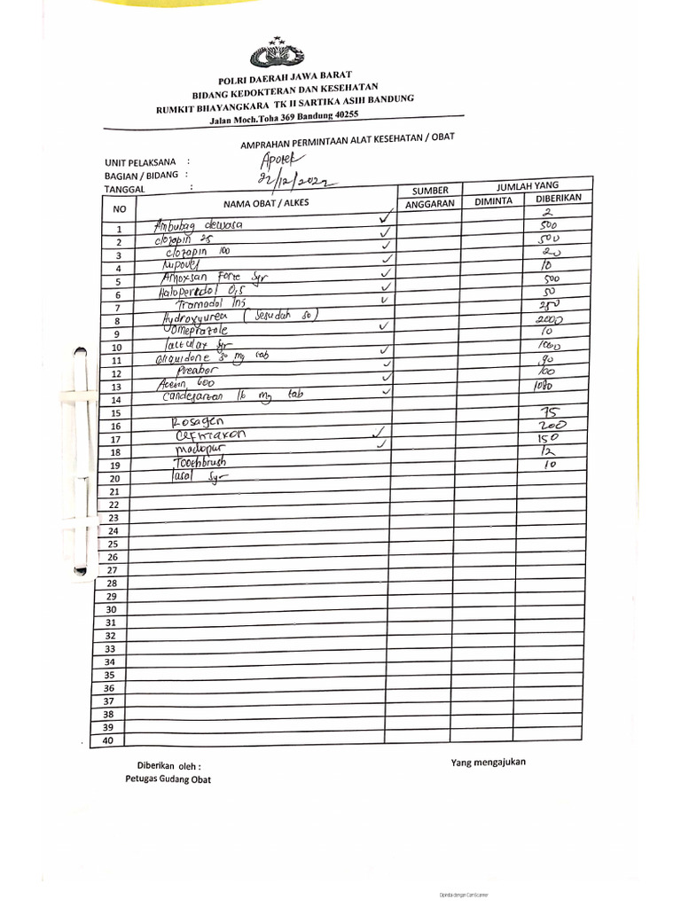 Amprah Desember 22 | PDF