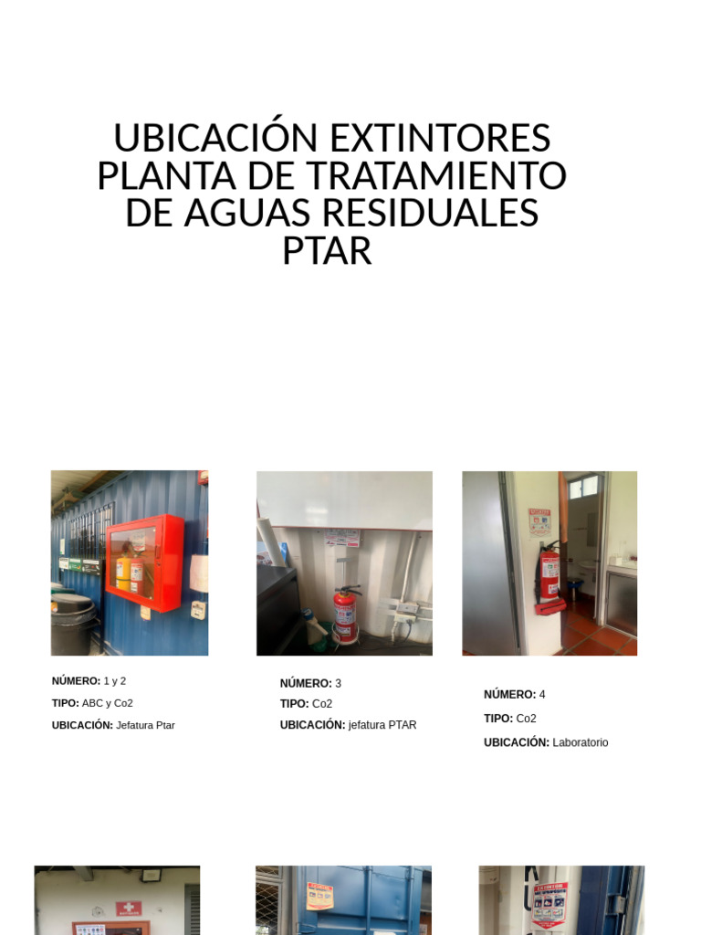Extintores Ptar | PDF