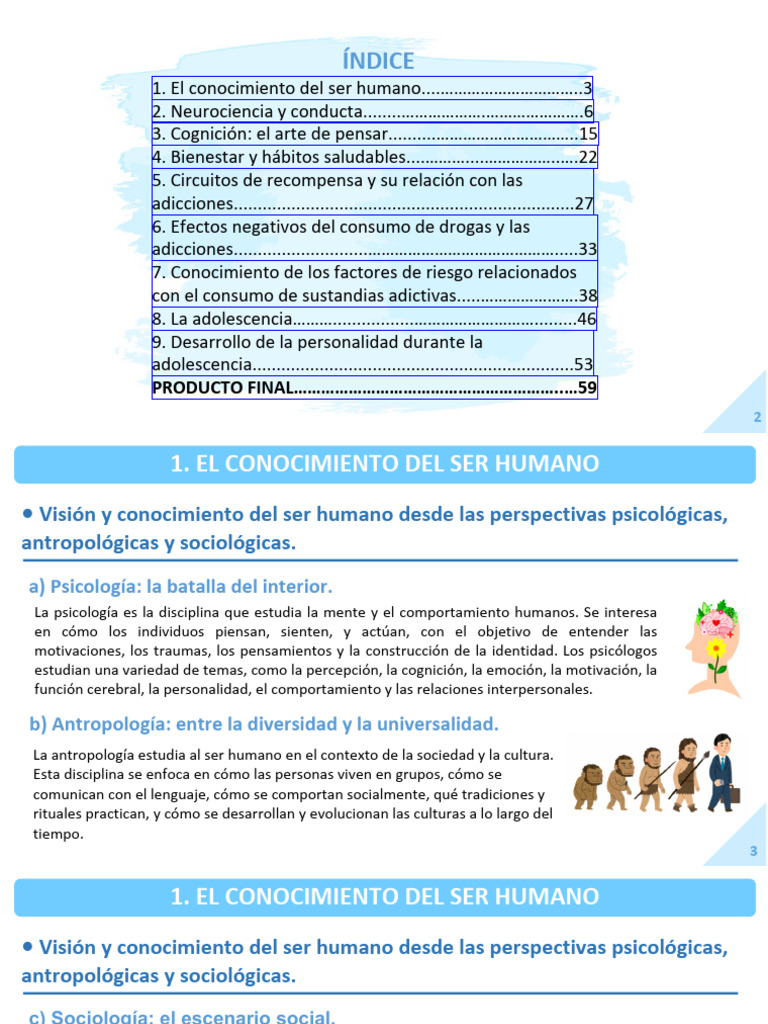 Diapositivas FOPP. 1. El Ser Humano | PDF | Cerebro | Platón
