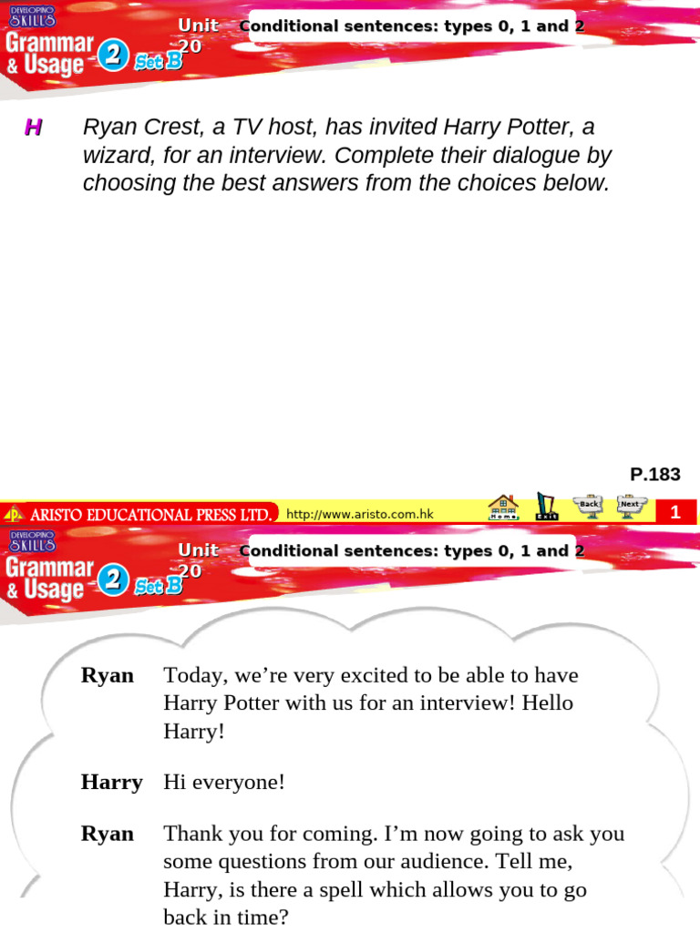 Grammar 2B U20 H | PDF | Harry Potter