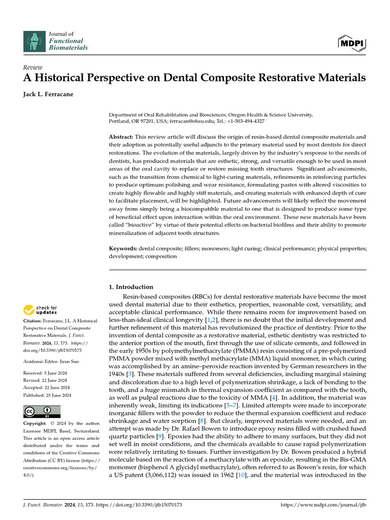 Lcu History | PDF | Dental Composite | Light Emitting Diode