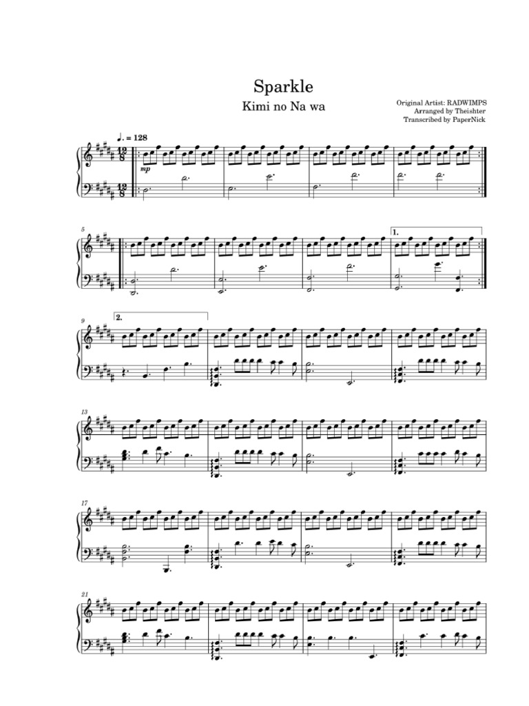 Sparkle Piano | PDF