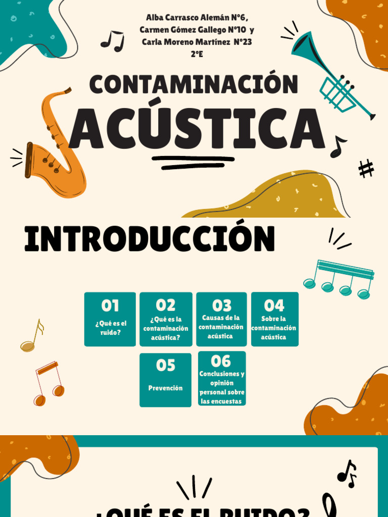 Causas y prevención de ruido urbano | PDF | ruido | Contaminación