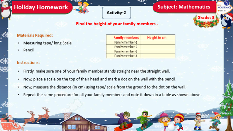 Grade - 3 Activity - 2 | PDF