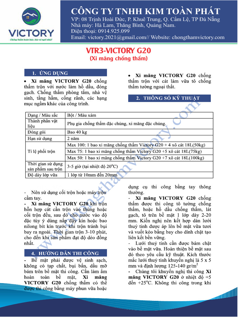 Victory G20 | PDF