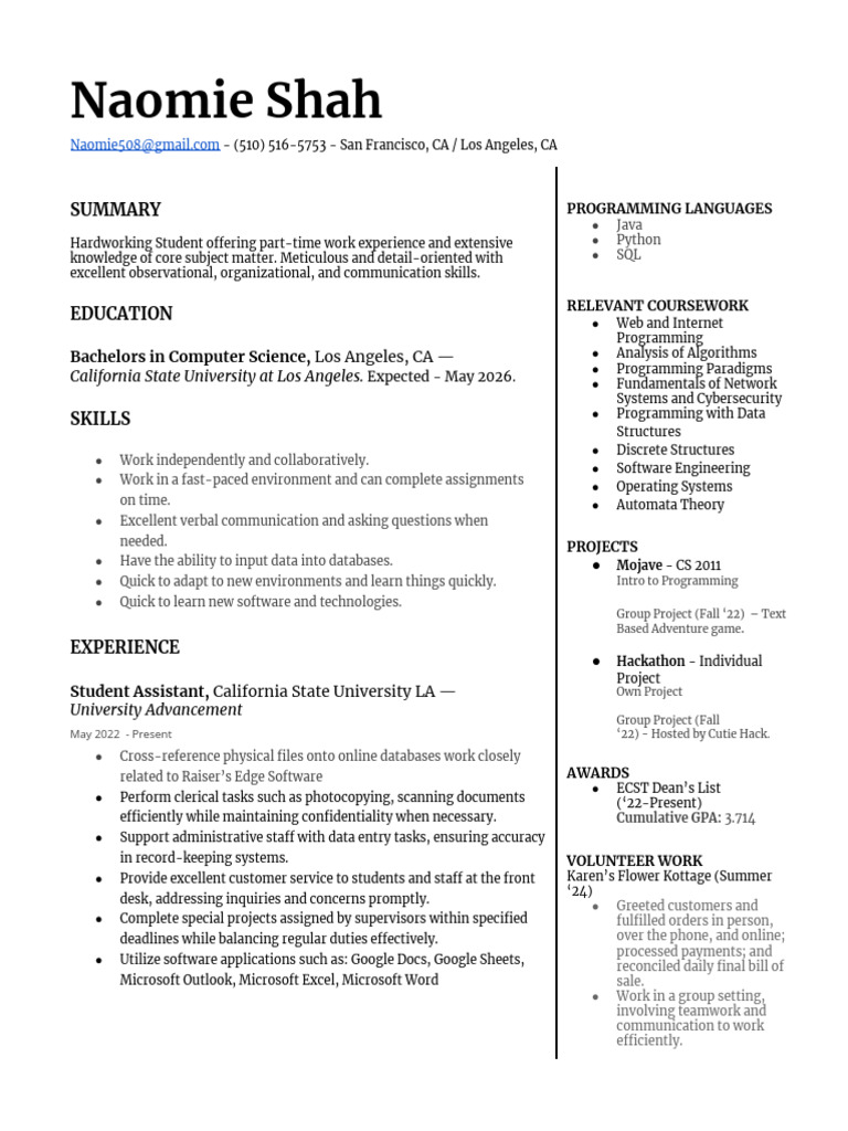 Resume | PDF | Computer Programming | Communication