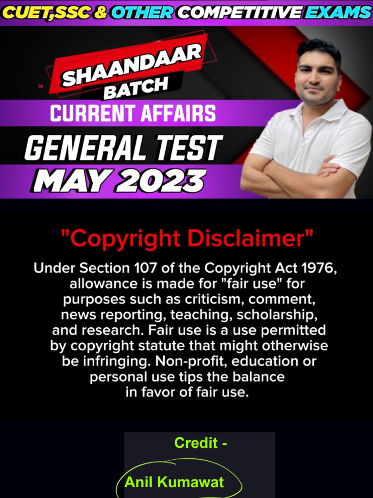 May 2023 Current Affair | PDF