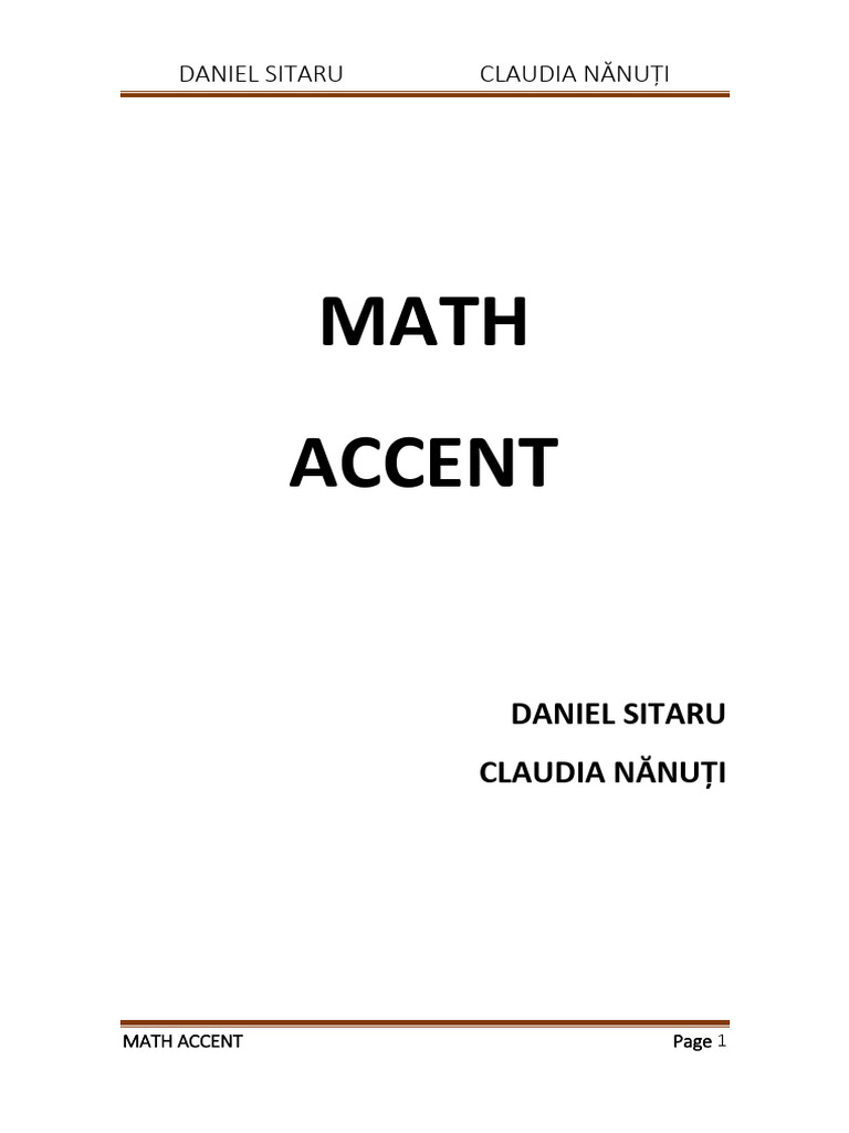 Math-Accent 2025 | PDF | Mathematics | Geometry
