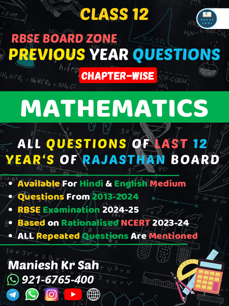 12linear Programming Rbse Pyq Edition 2025 Pdf Linear Programming