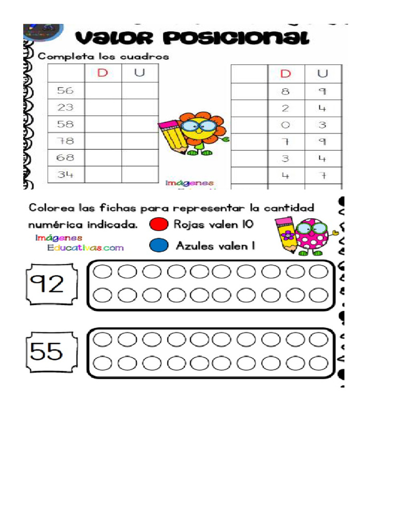 Ejercicio de Valor Posicional | PDF