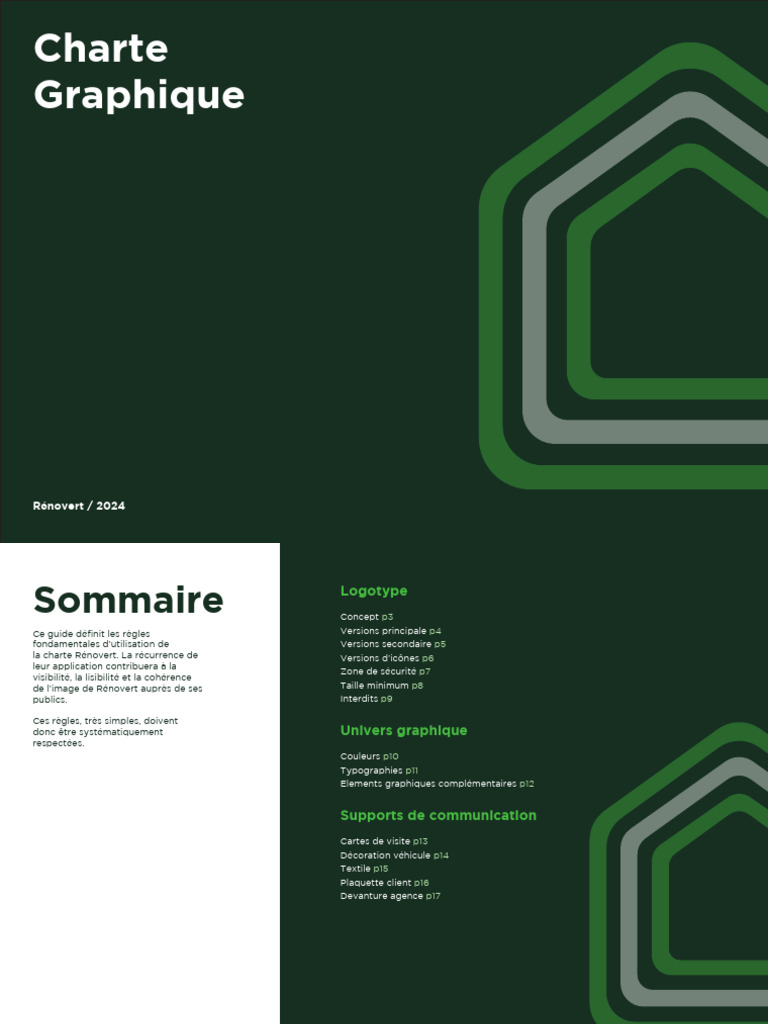 Charte Graphique Rénovert 2024 | PDF | Html | Logos