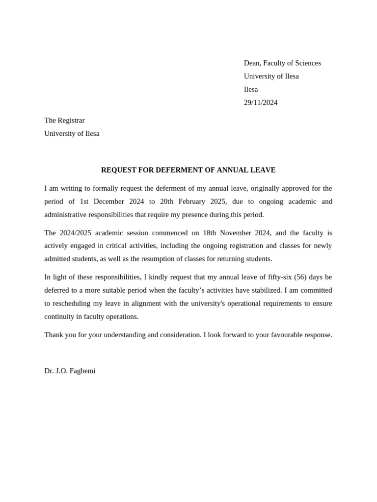 leave document | PDF