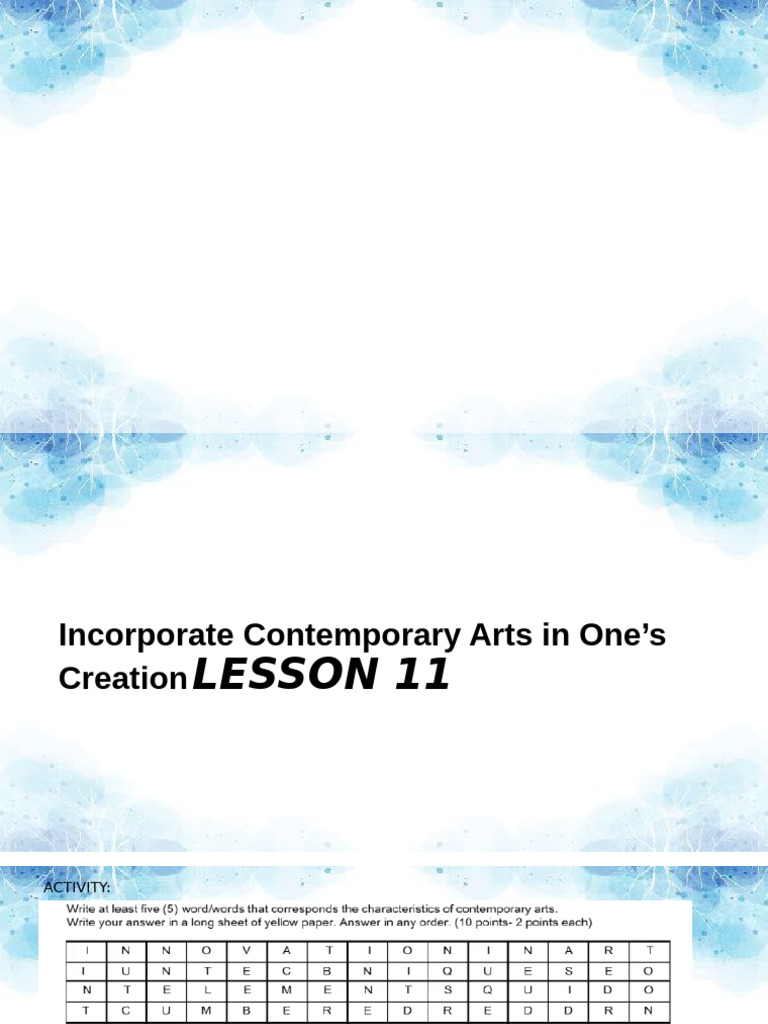 Ppt Contemp l 11 | PDF