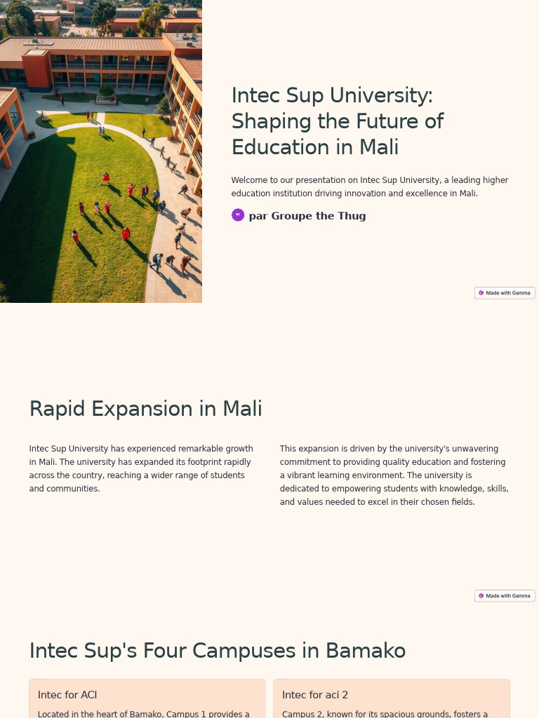 Intec-Sup-University-Shaping-the-Future-of-Education-in-Mali | PDF