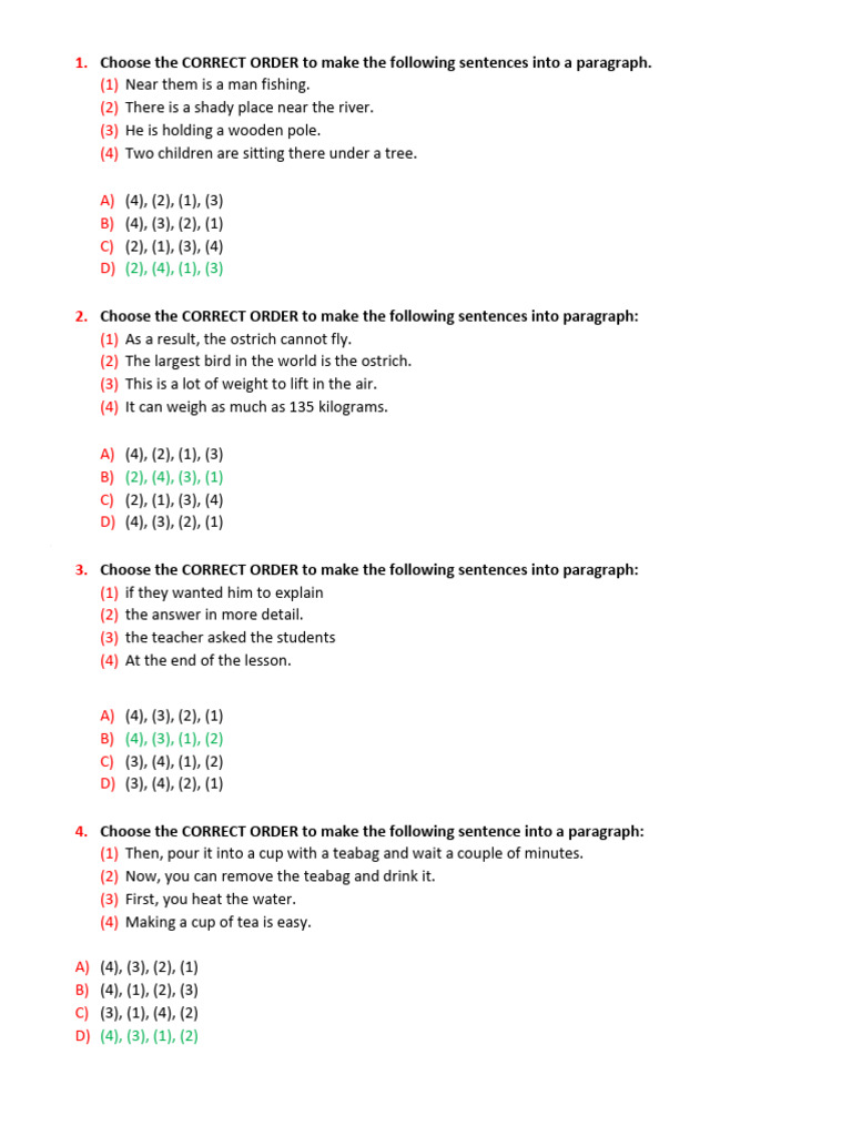 4 - Writing Analysis Paragraph (Z - Answers) | PDF