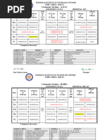 IIT Madras Common Timetable | PDF | Art | Technology & Engineering