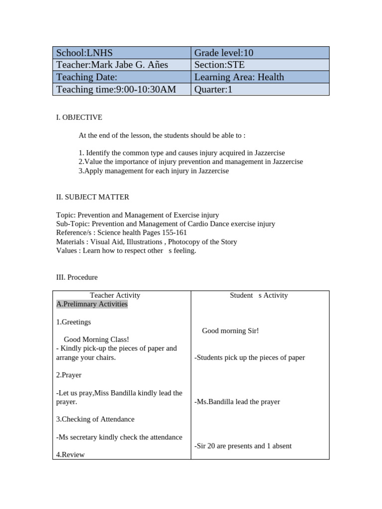 Jazzercise LP - Mark Jabe Añes | PDF | Ankle | Knee