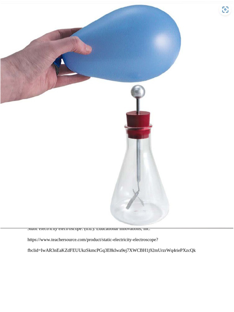 Static Electricity Electroscope | PDF