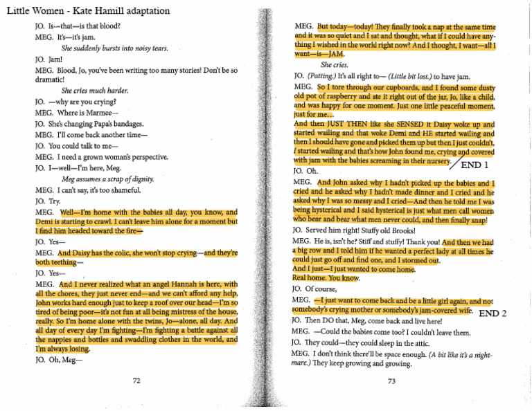 MEG (Little Women) Monologue | PDF