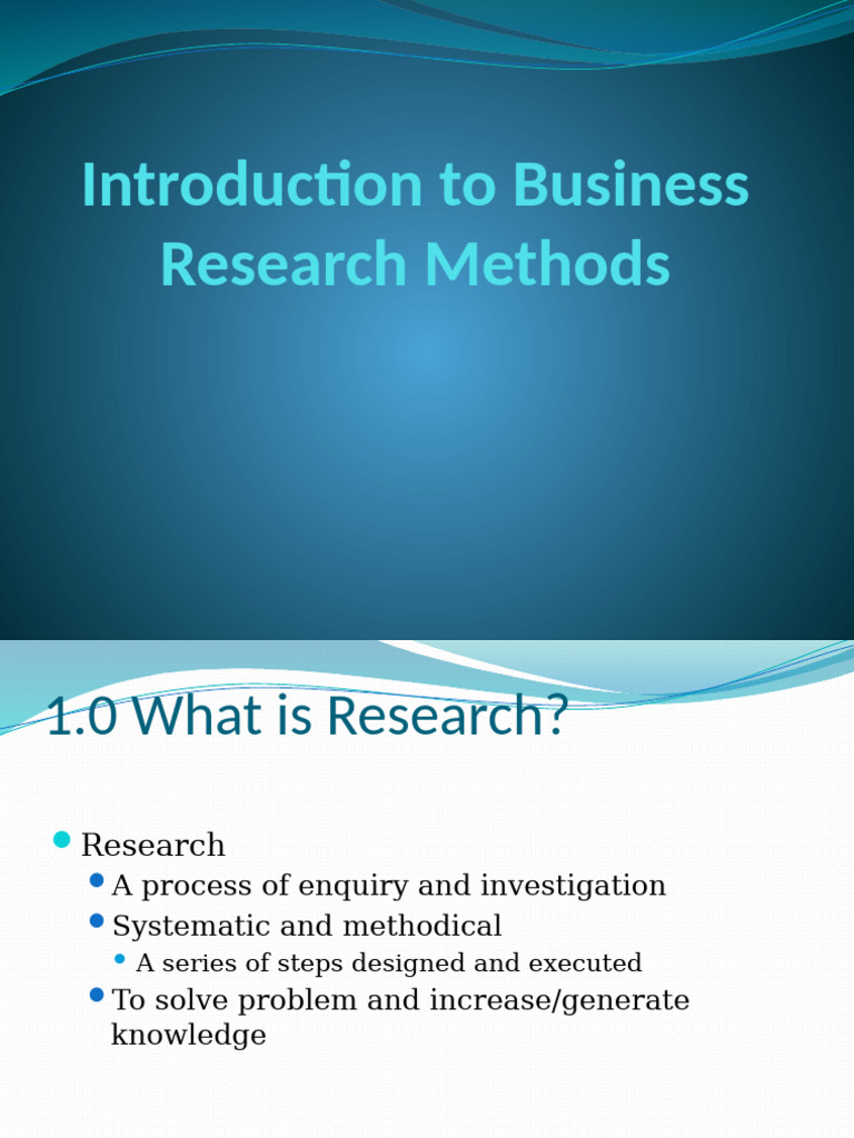 Introduction to Business Research Methods | PDF | Methodology | Theory