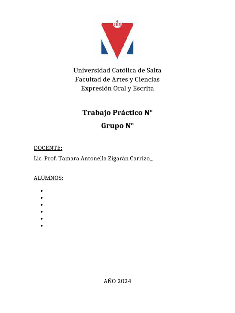 Modelo de Carátula | PDF