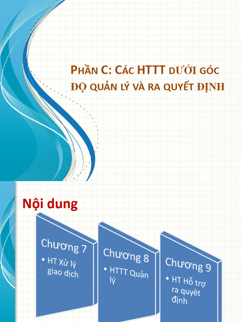 HTTTQL-Các HTTT dưới góc độ quản lý và ra quyết định-đầu ra | PDF